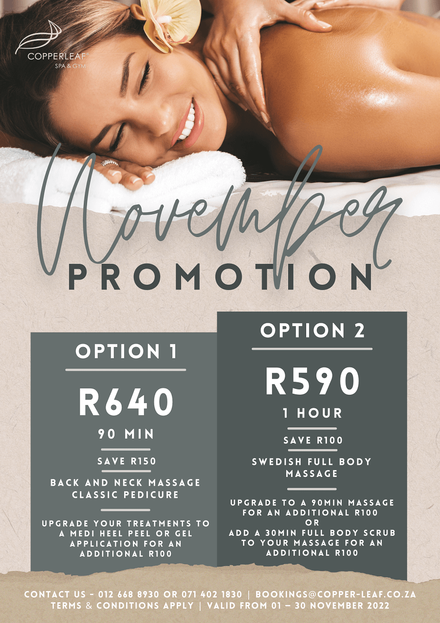 Spa Packages | Copperleaf